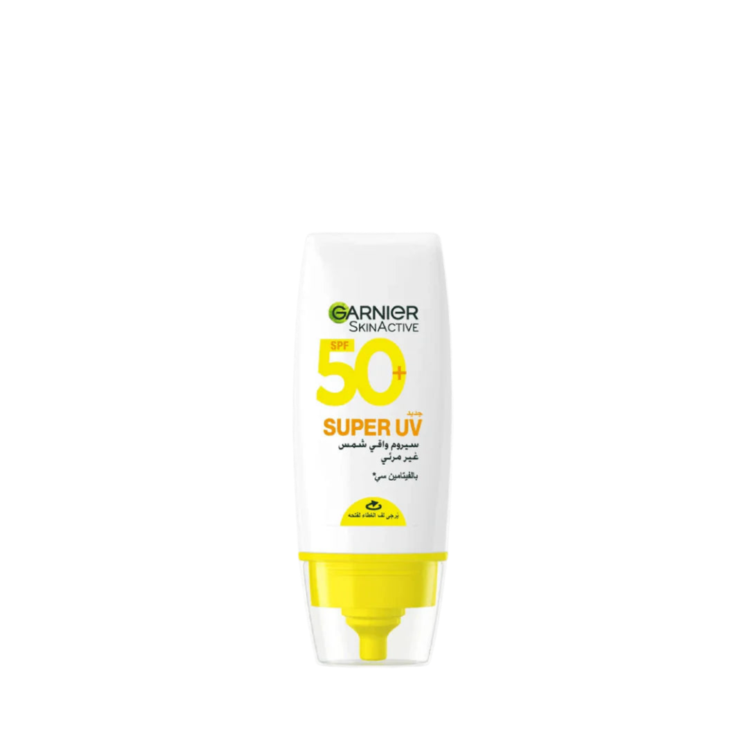 Garnier SkinActive Super UV Serum Sunscreen SPF 50+ – Lightweight & In ...