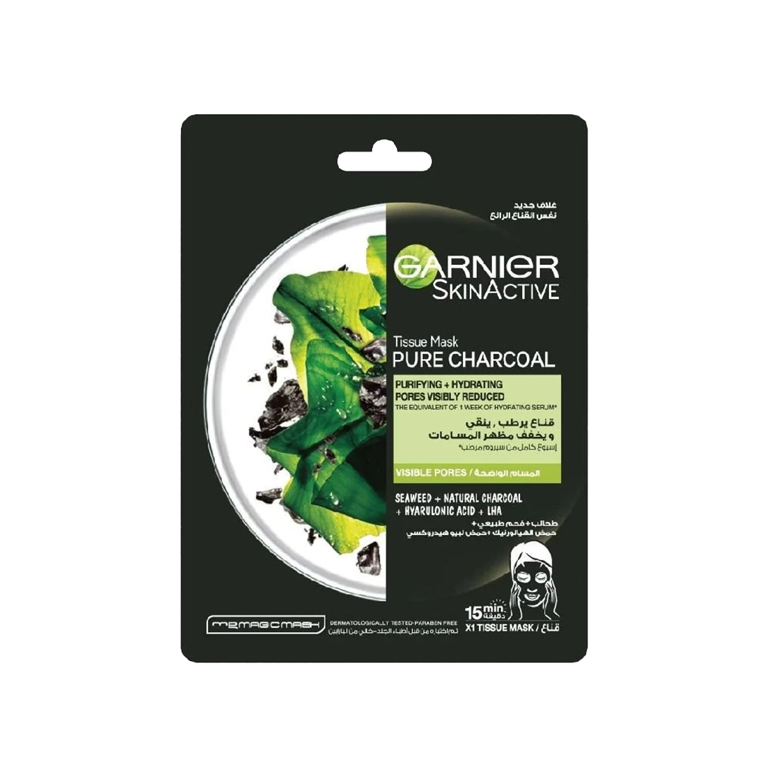 Garnier Pure Black Charcoal Face Mask – MENKELCHI