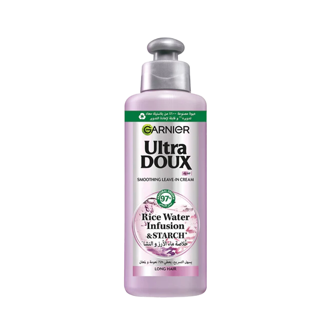 Garnier Ultra Doux Rice Water Infusion and Starch Leave In Cream for L ...