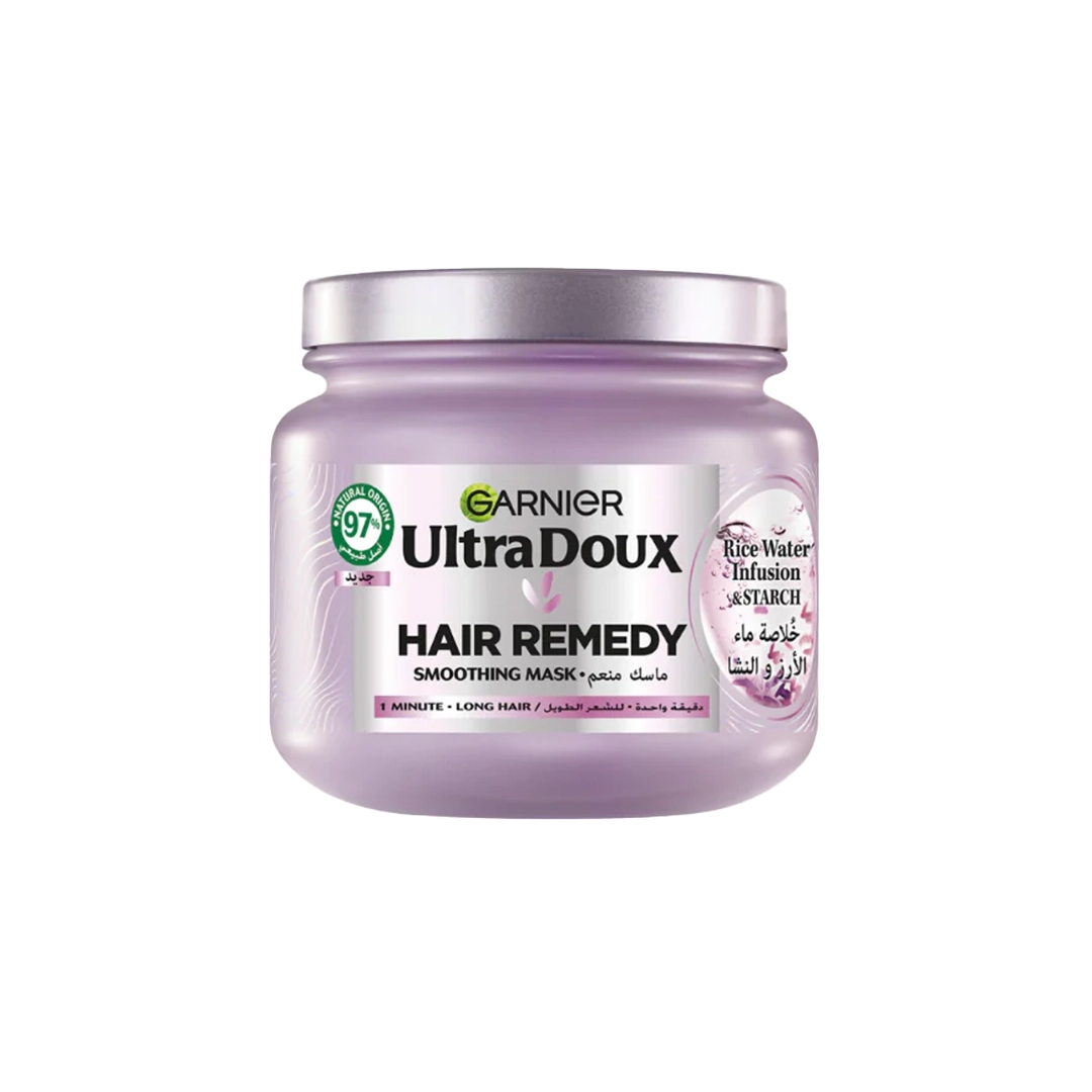 Garnier Ultra Doux Rice Water Moisturising Hair Remedy Mask for Dehydr ...