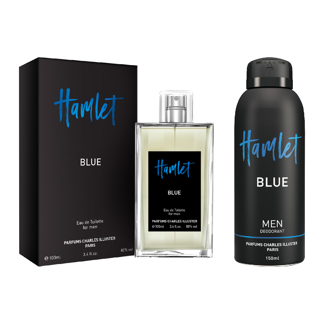 Hamlet Blue Eau De Toilette and Deodorant Gift Set Pour Homme – MENKELCHI