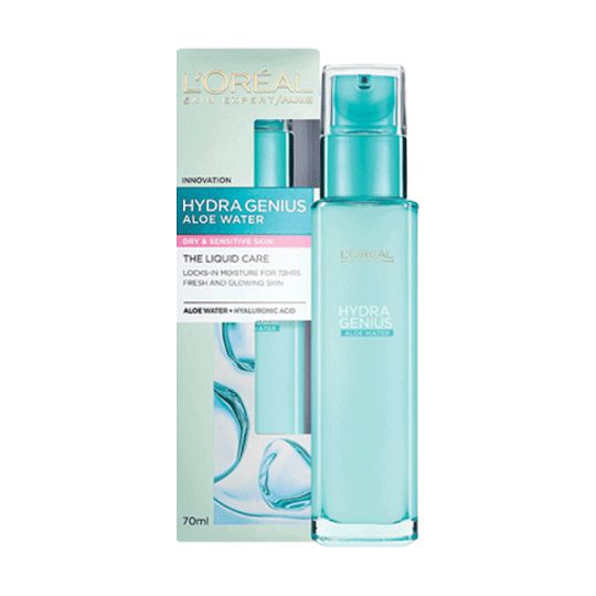 L'Oréal Paris Hydra Genius Aloe Water - Dry & Sensitive Skin - 70ml ...